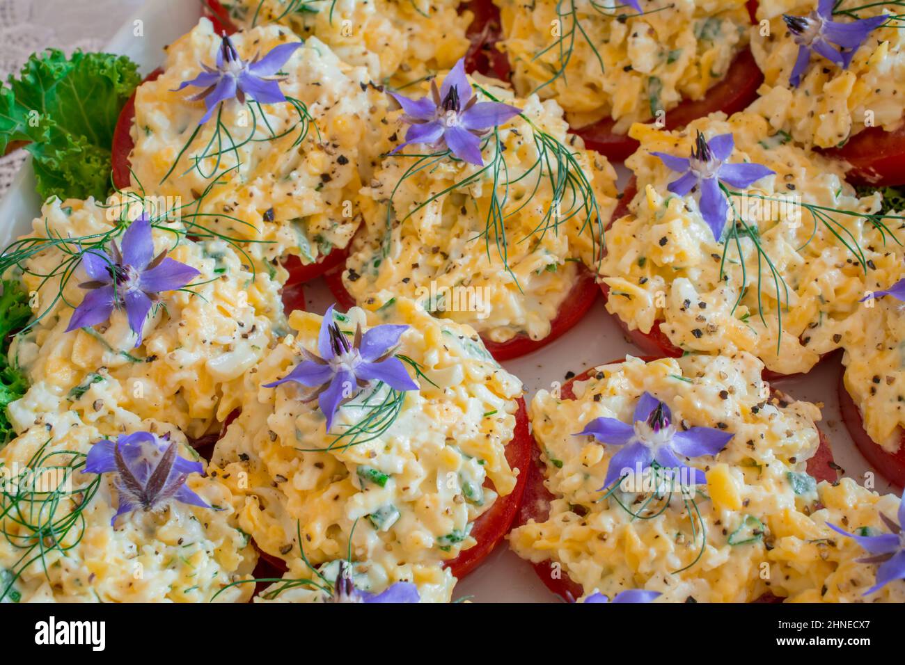 food background with party food Stock Photo - Alamy