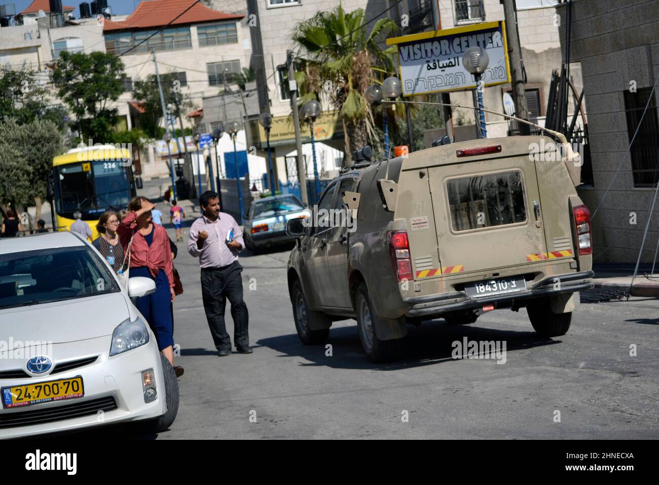 Israeli police car patrolling hi-res stock photography and images - Alamy