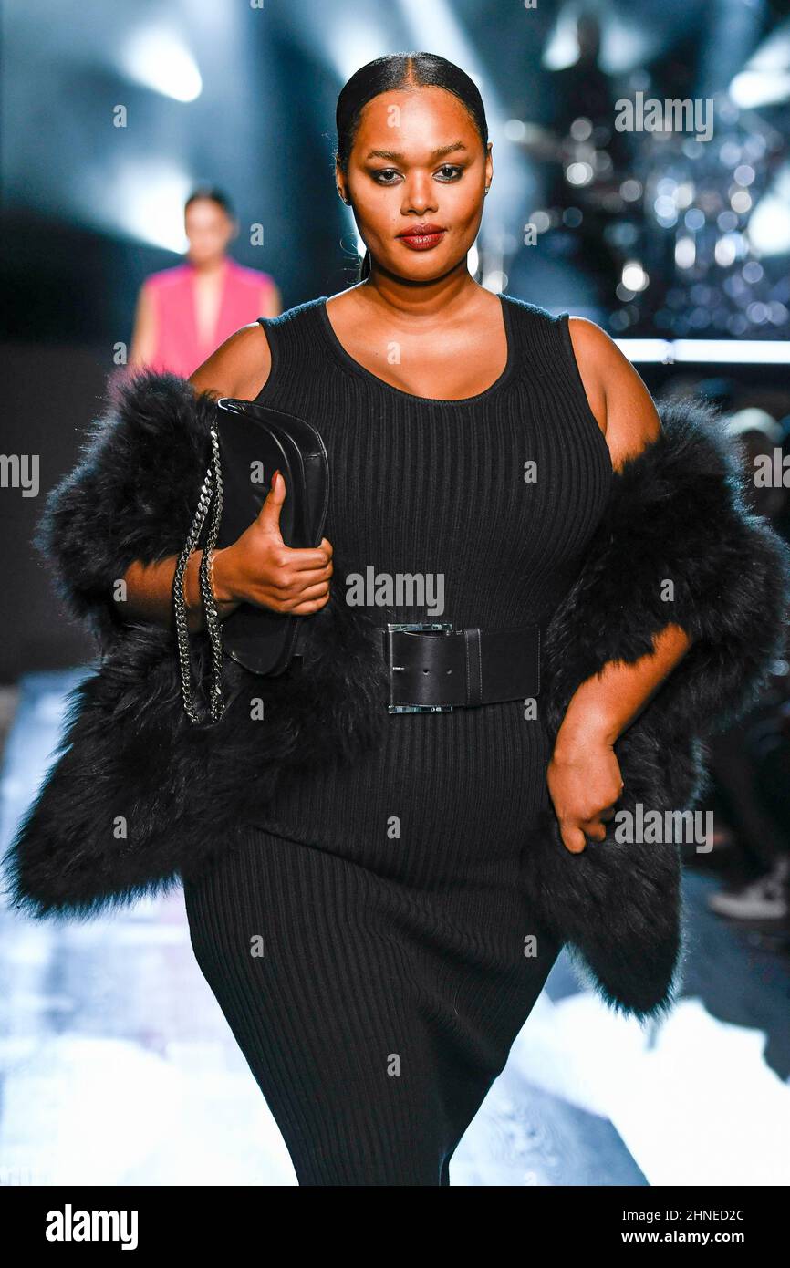 Model Precious Lee walks on the runway at the Michael Kors fashion show ...
