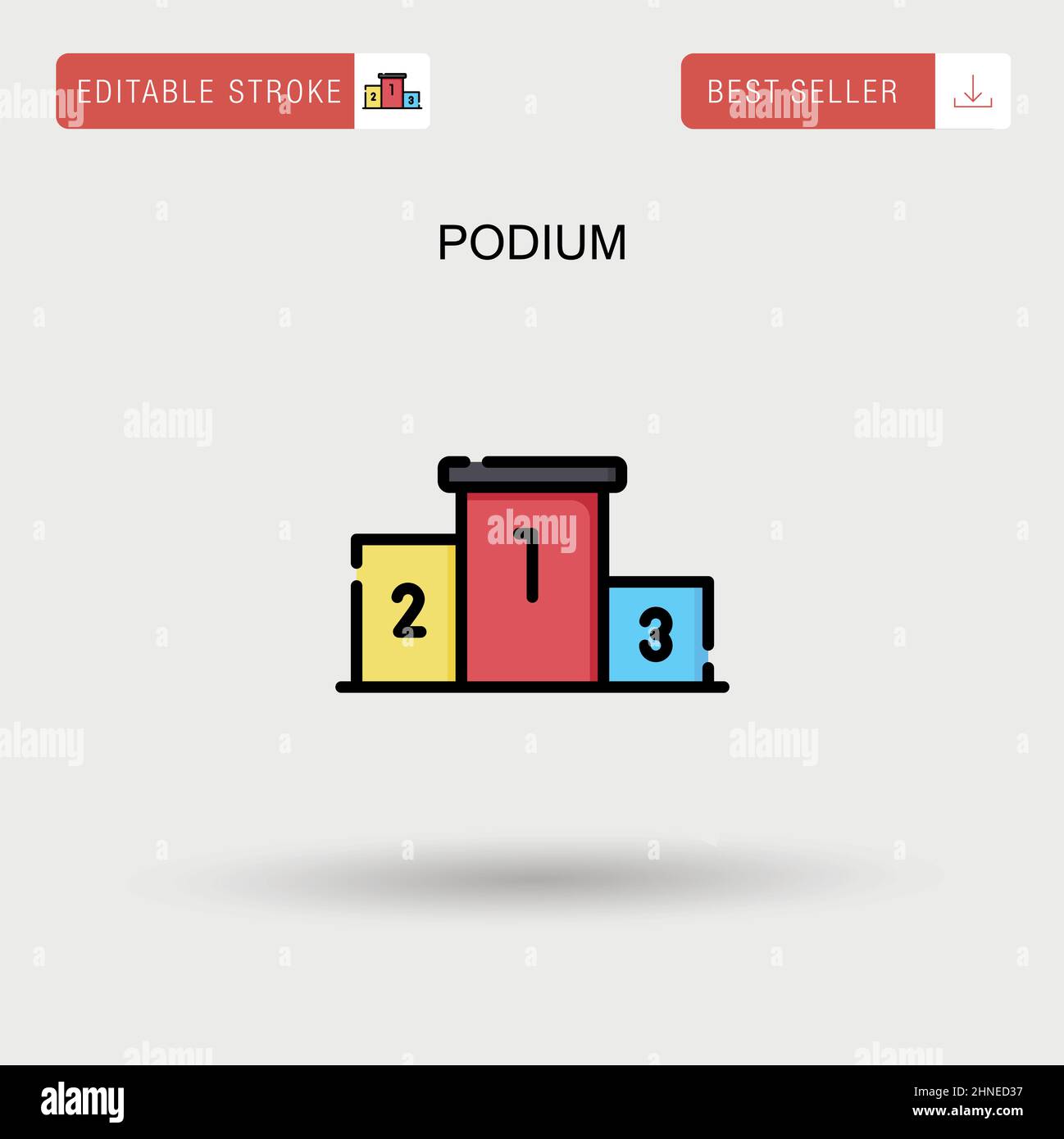 Podium icon hi-res stock photography and images - Alamy