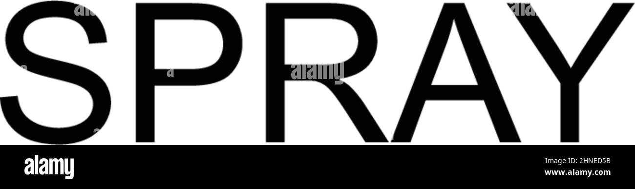 Spray Simple vector icon. Illustration symbol design template for web ...