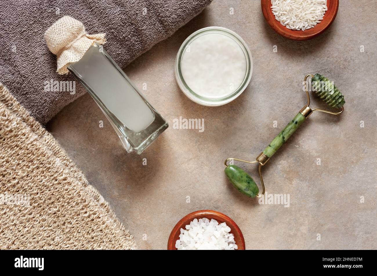 Fermented rice water and various ingredients and components for ...