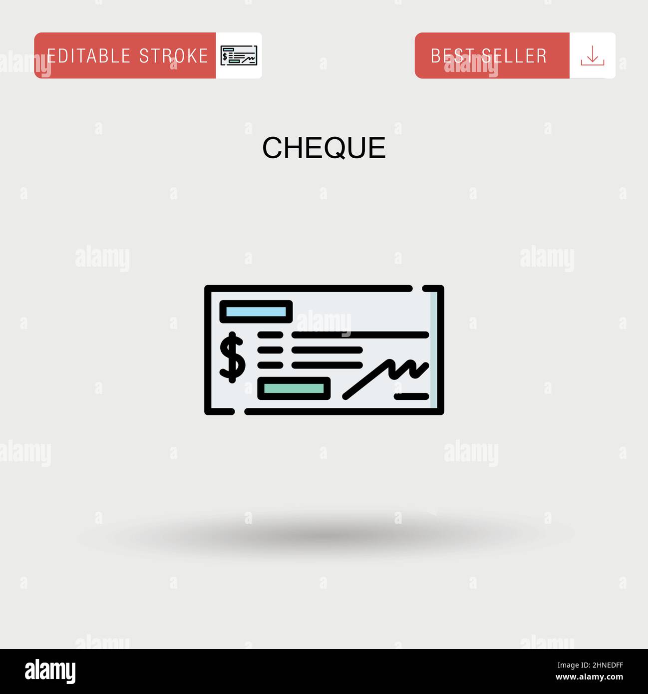 Bank cheque Stock Vector Images - Alamy