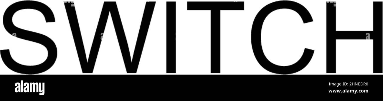 Switch Simple vector icon. Illustration symbol design template for web ...