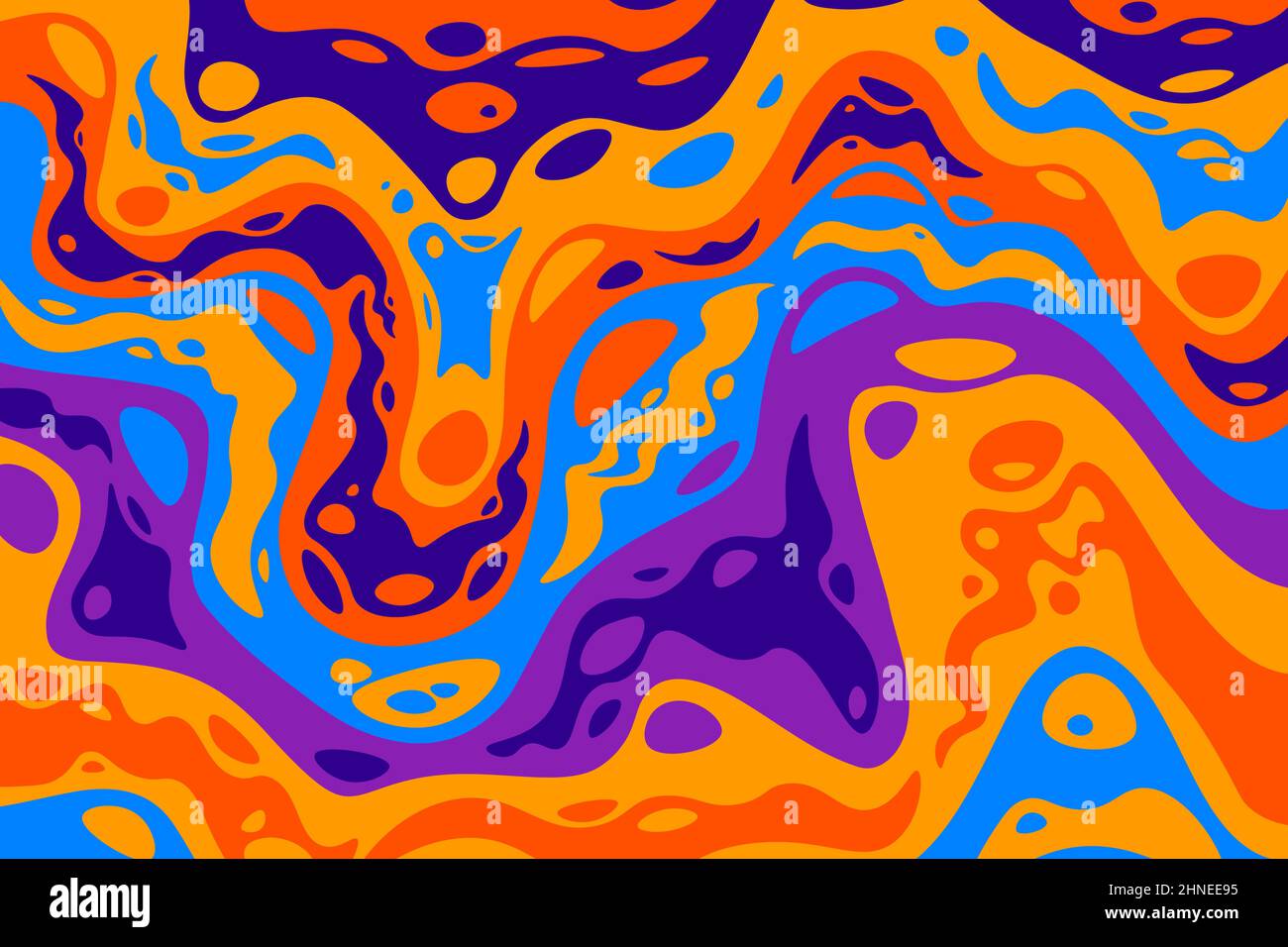 Abstract psychedelic groovy background. Vector illustration Stock ...