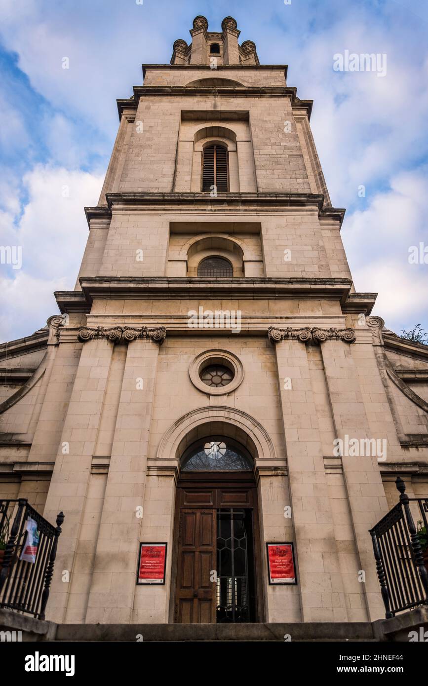 St George-in-the-East Church, an early 18th century Anglican church ...