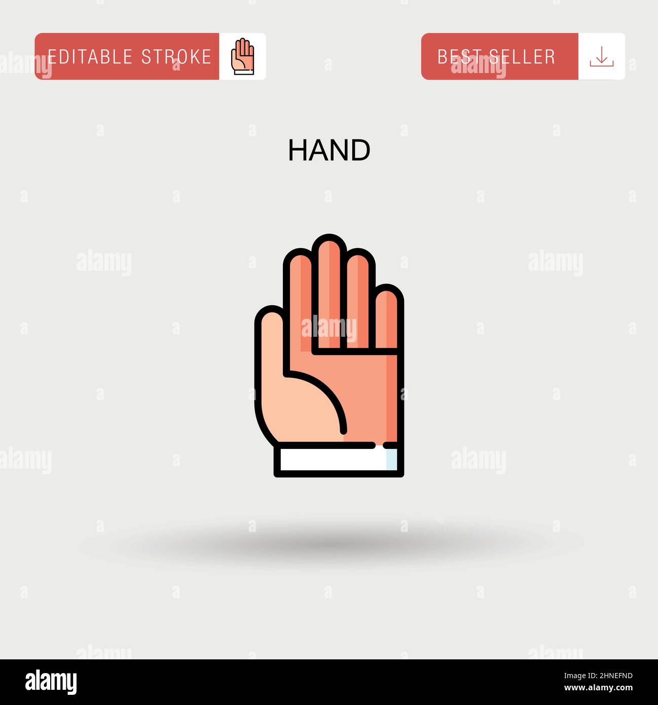 Hand Simple vector icon Stock Vector Image & Art - Alamy