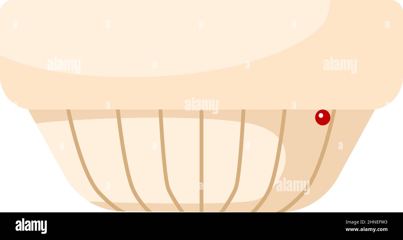 Fire detecting sensor icon isolated on white background. Smoke sensor ...