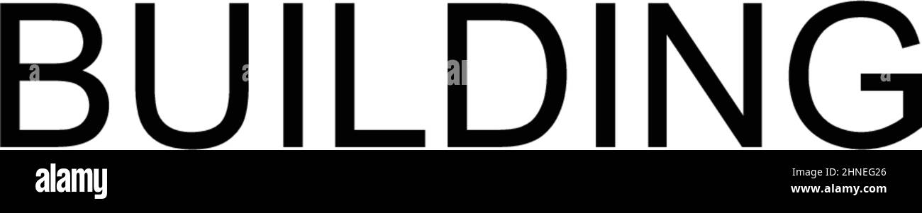 Building Simple vector icon. Illustration symbol design template for ...