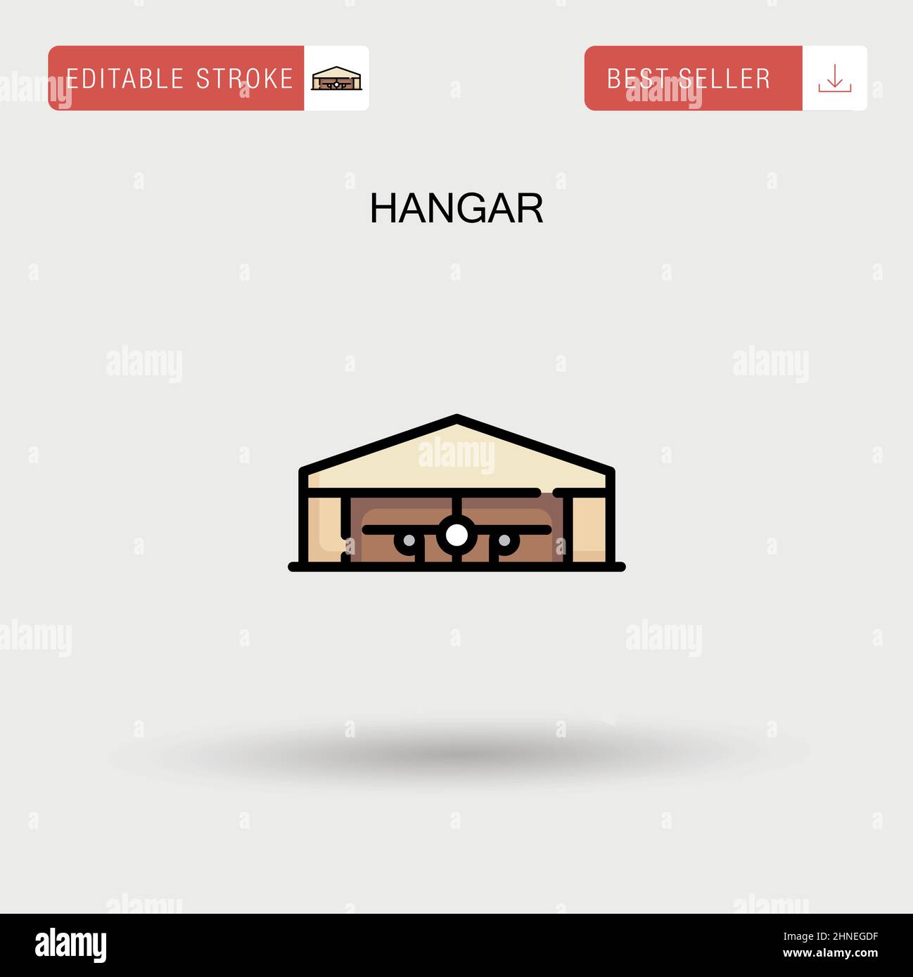 Hangar Simple vector icon Stock Vector Image & Art - Alamy