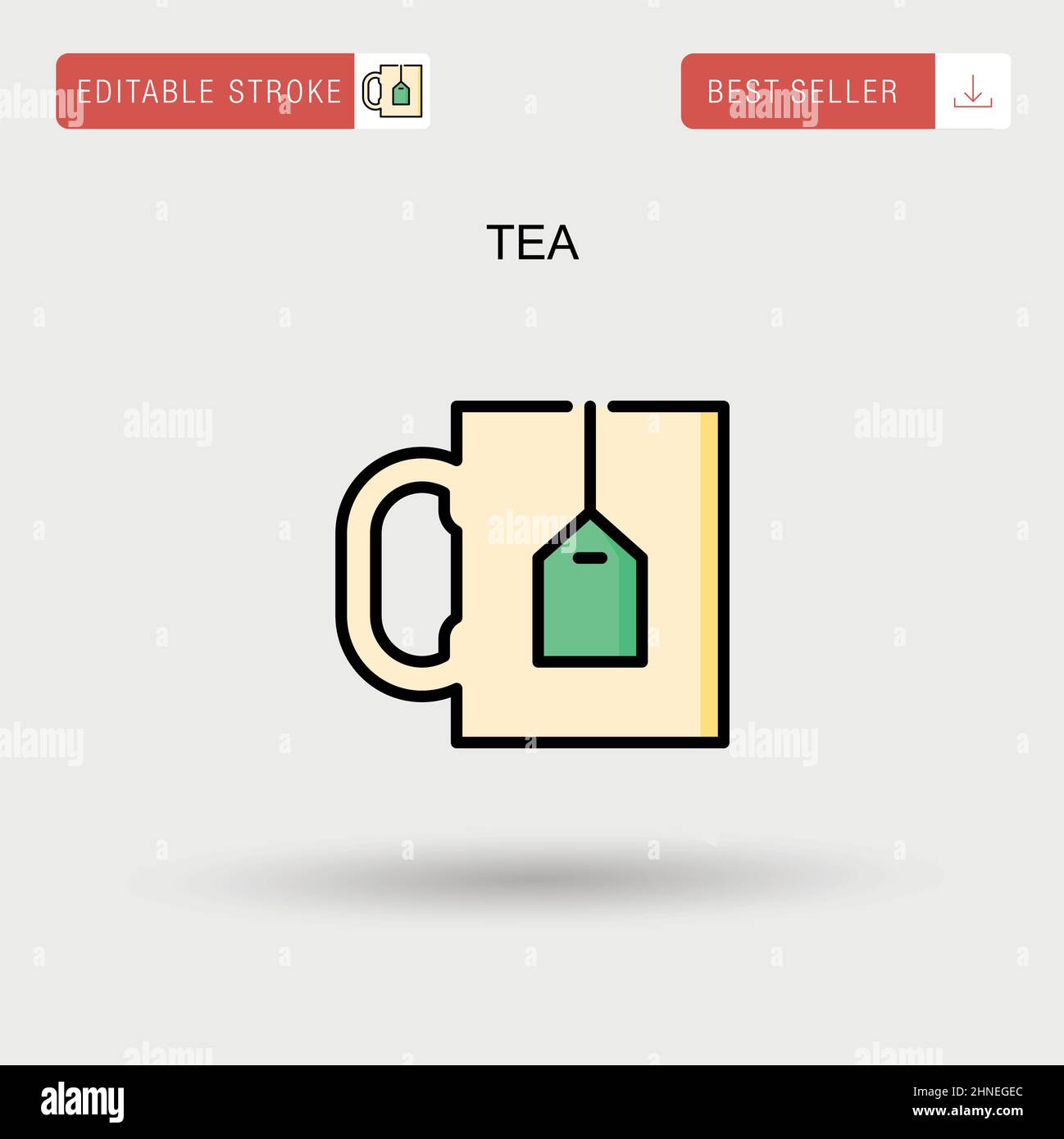 Tea Simple vector icon Stock Vector Image & Art - Alamy