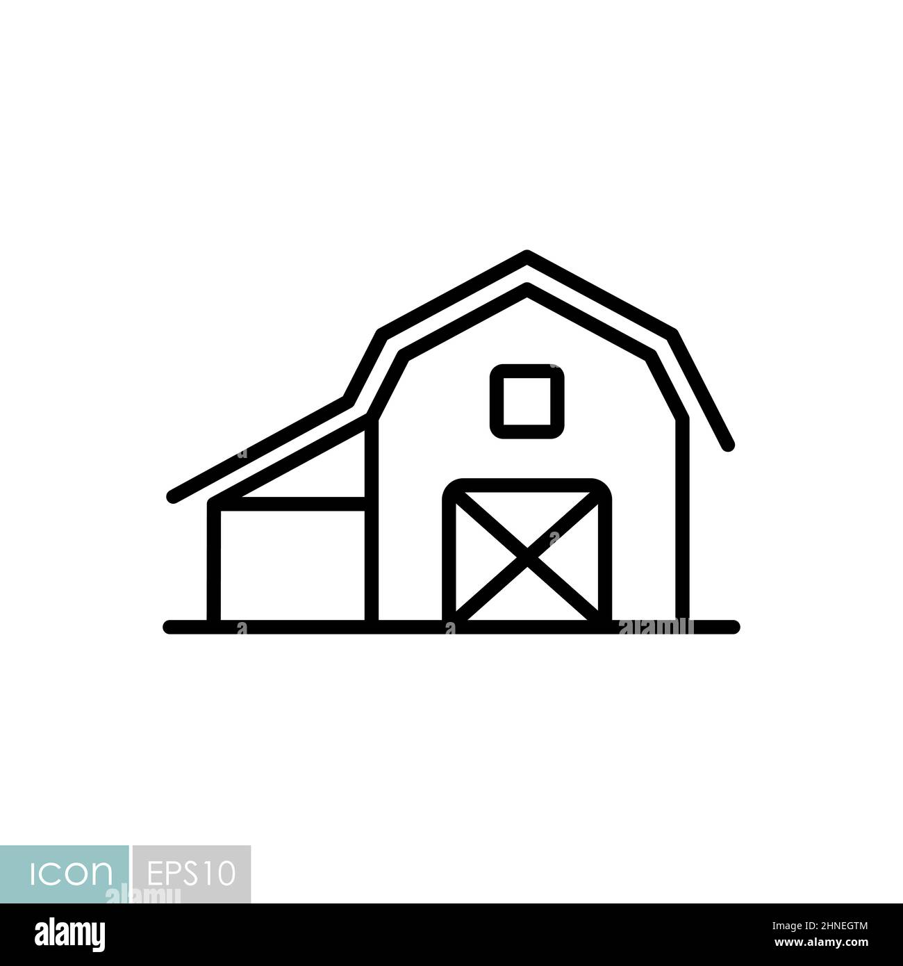 Barn icon. Farm animal sign. Graph symbol for your web site design ...