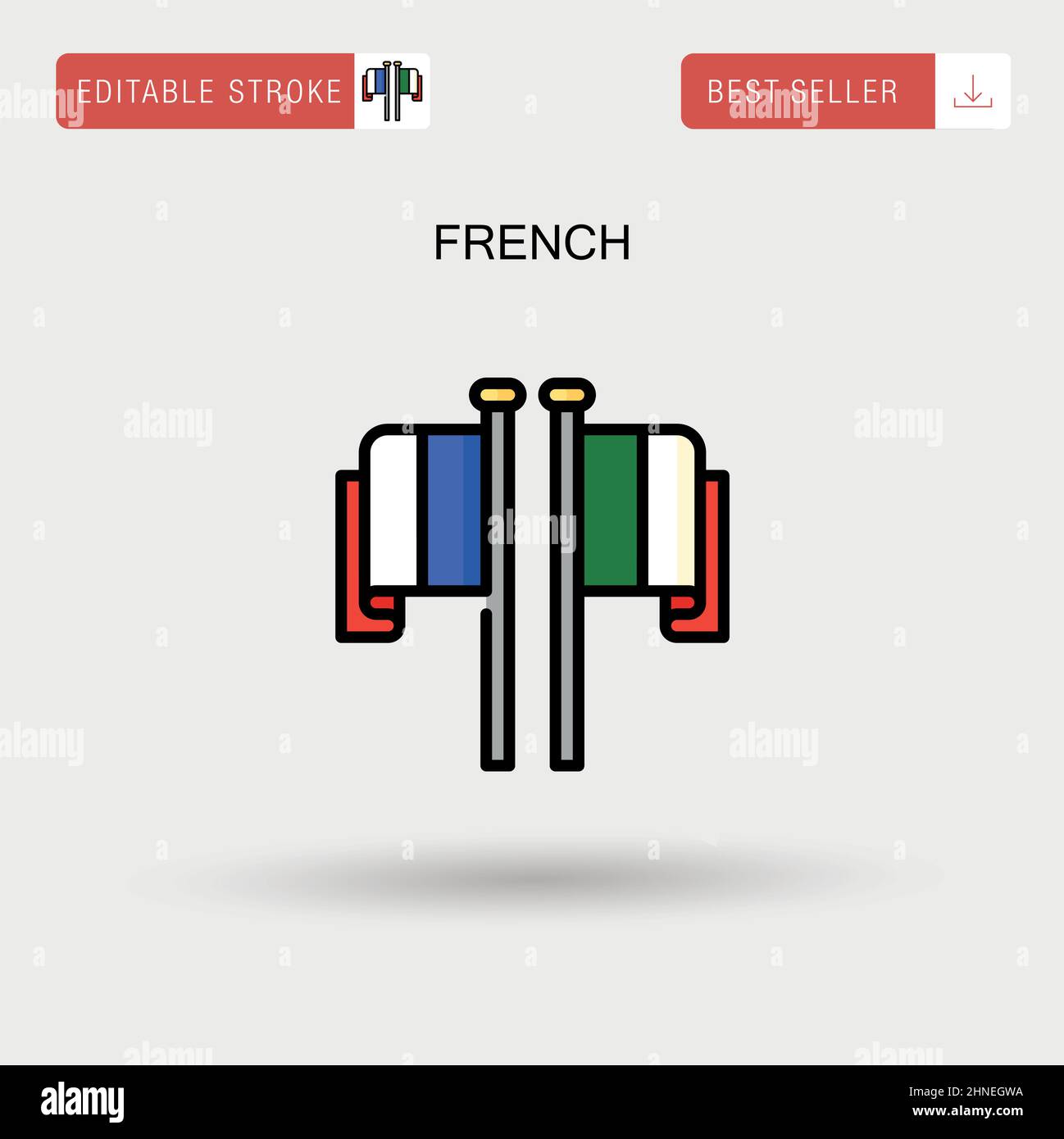 French fry closeup Stock Vector Images - Alamy