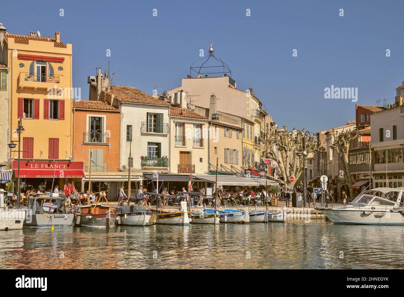 view of the port of cassis in France Stock Photo - Alamy