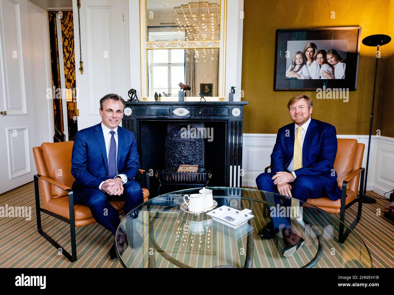 King Willem-Alexander receives Mark Harbers Minister of Infrastructure ...