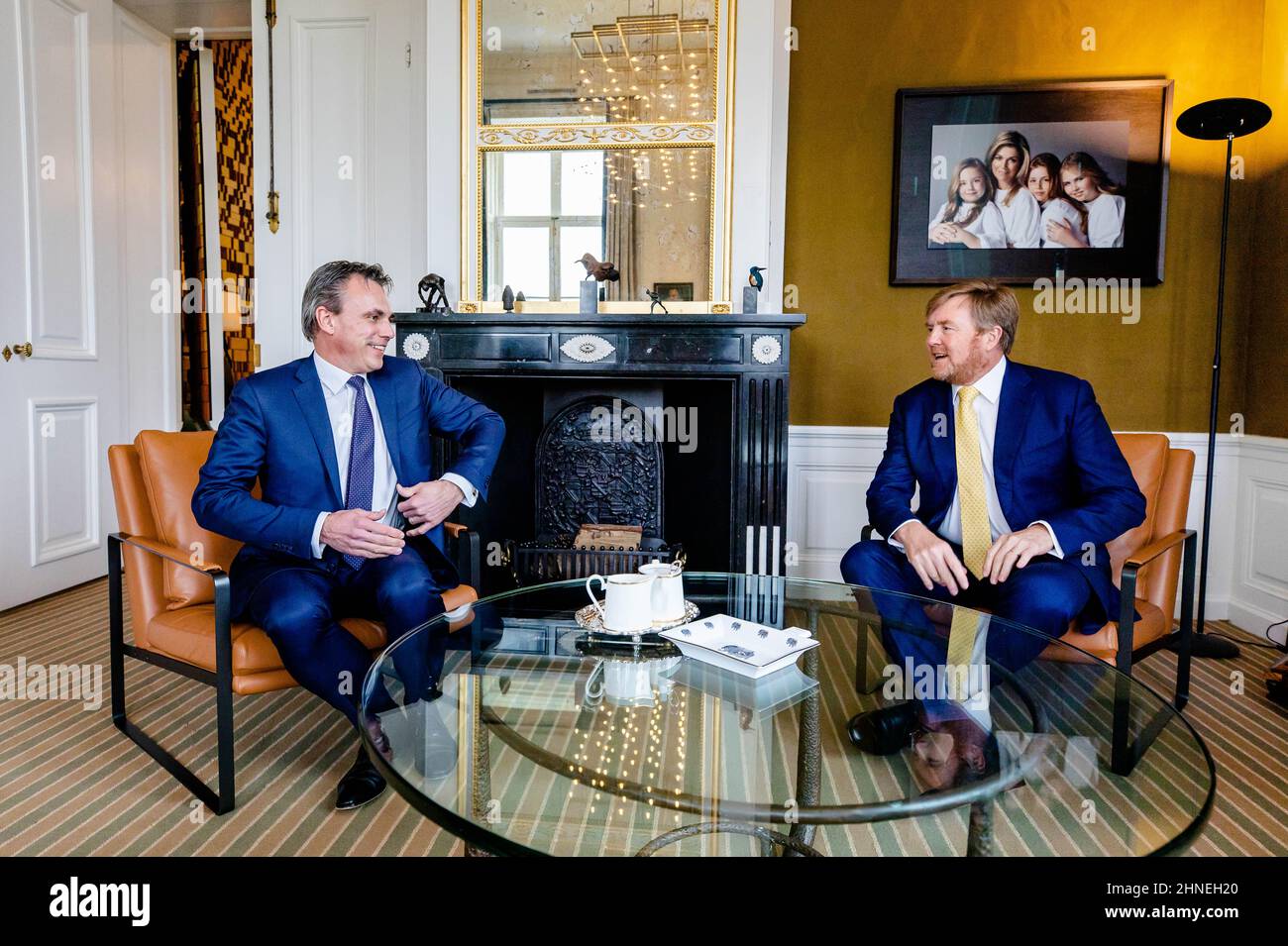 King Willem-Alexander receives Mark Harbers Minister of Infrastructure ...