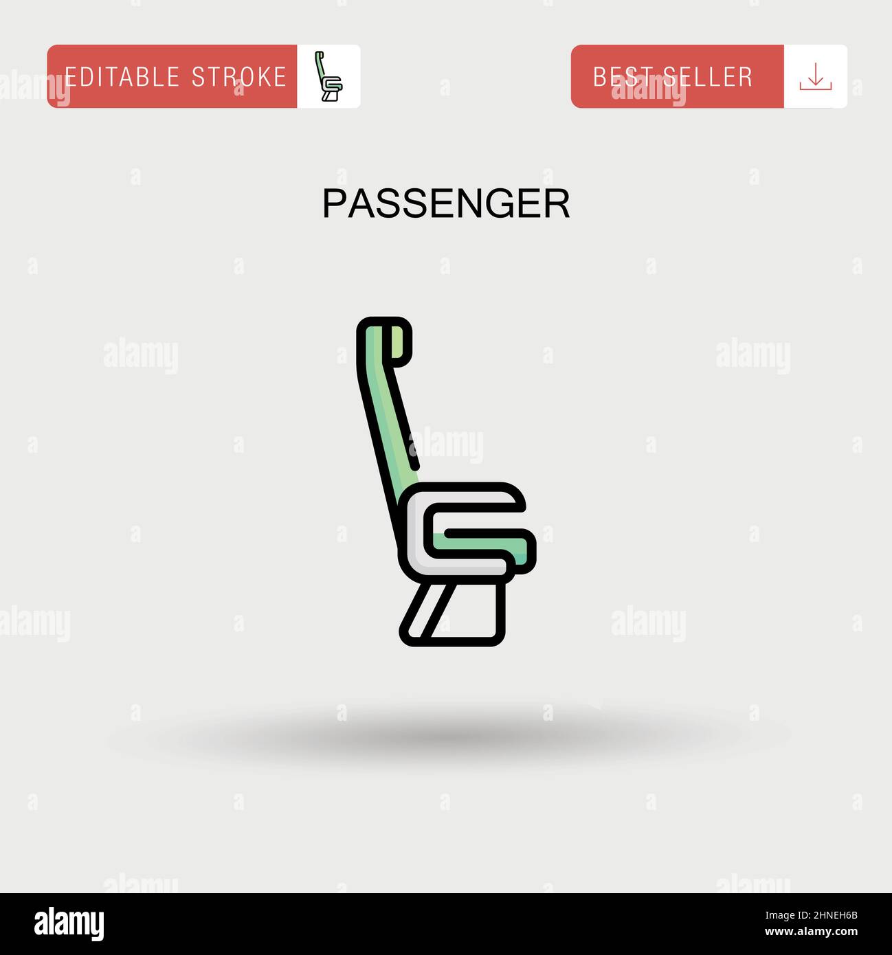 Passenger Simple vector icon Stock Vector Image & Art - Alamy