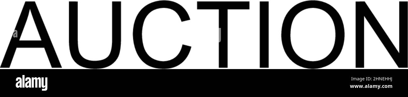 Auction Simple vector icon. Illustration symbol design template for web ...