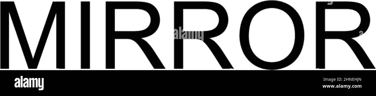 Mirror Simple vector icon. Illustration symbol design template for web ...