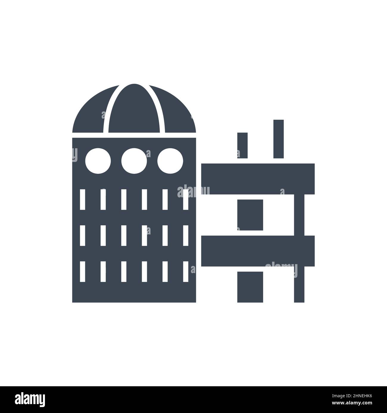 Laboratory Building related vector glyph icon Stock Vector Image & Art ...