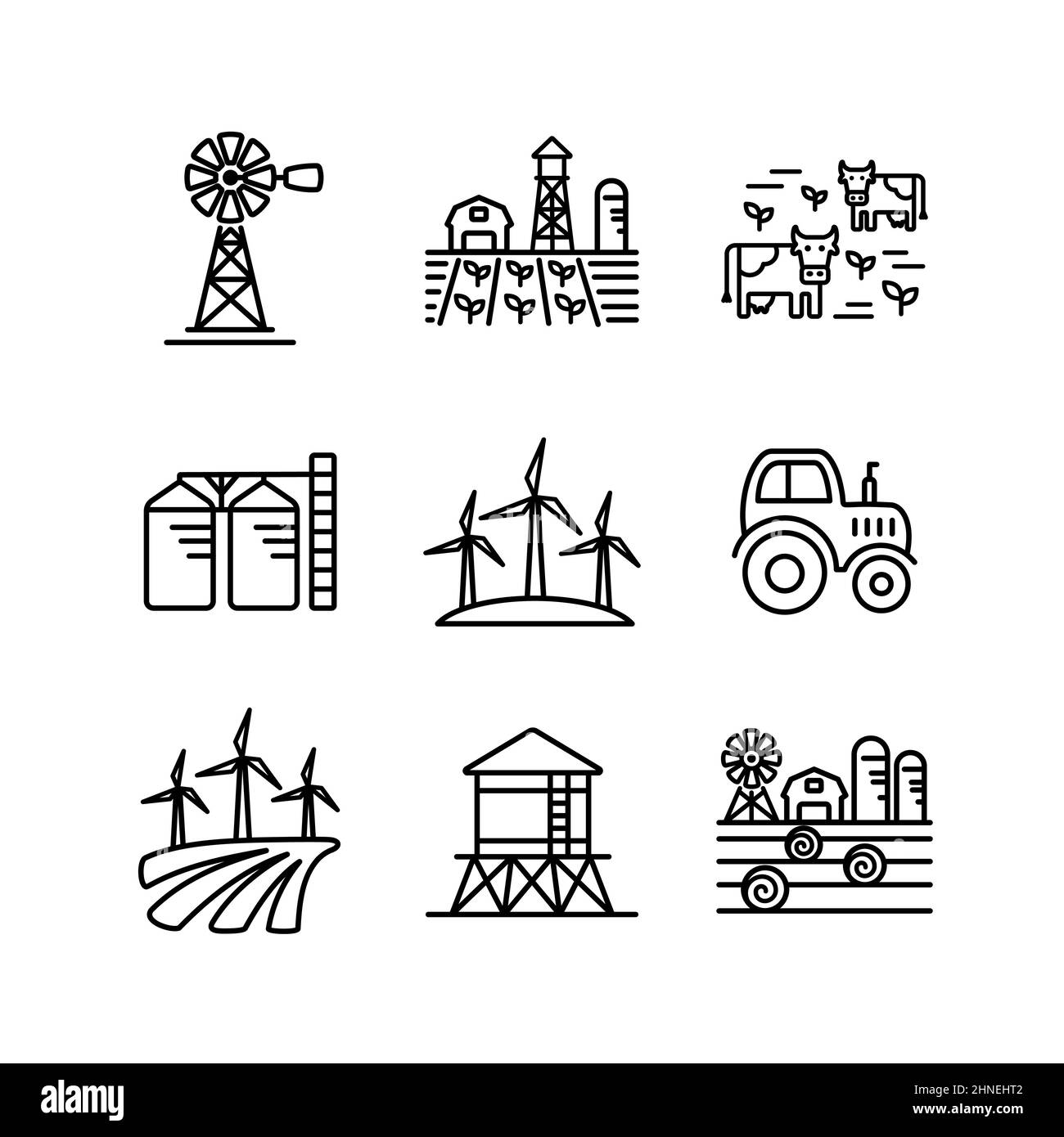 Farm Field icon. Agriculture sign. Graph symbol for your web site ...