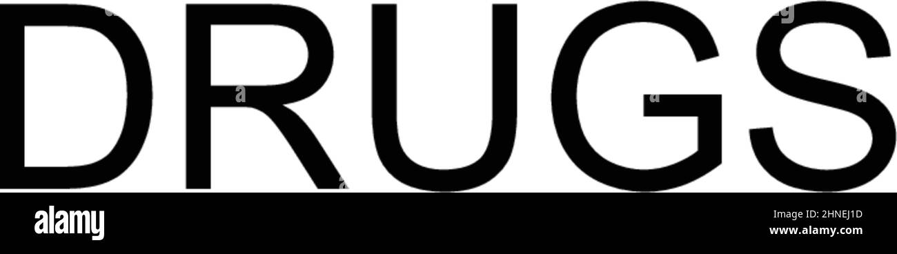 Drugs Simple vector icon. Illustration symbol design template for web ...