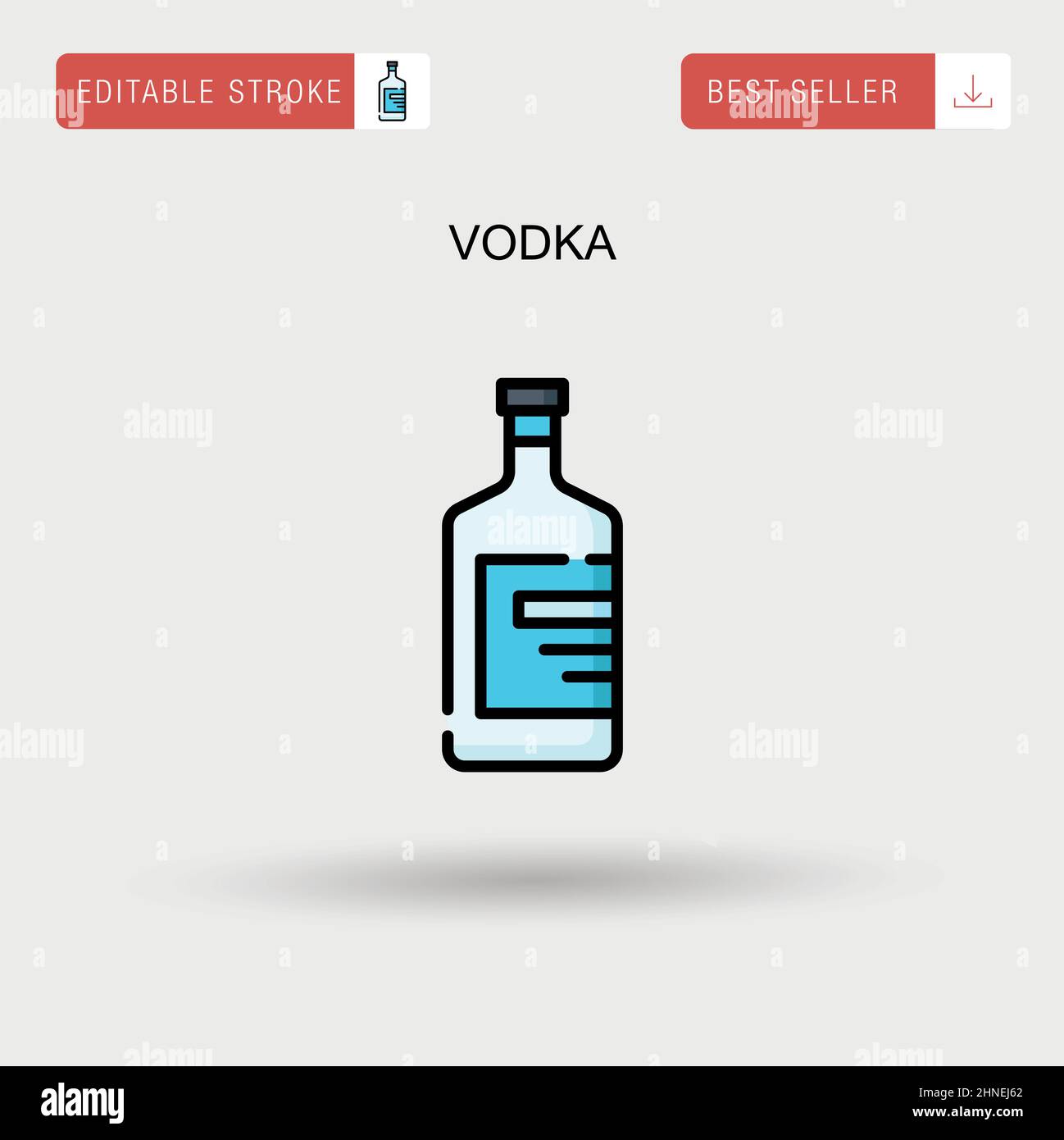 Vodka Simple vector icon Stock Vector Image & Art - Alamy