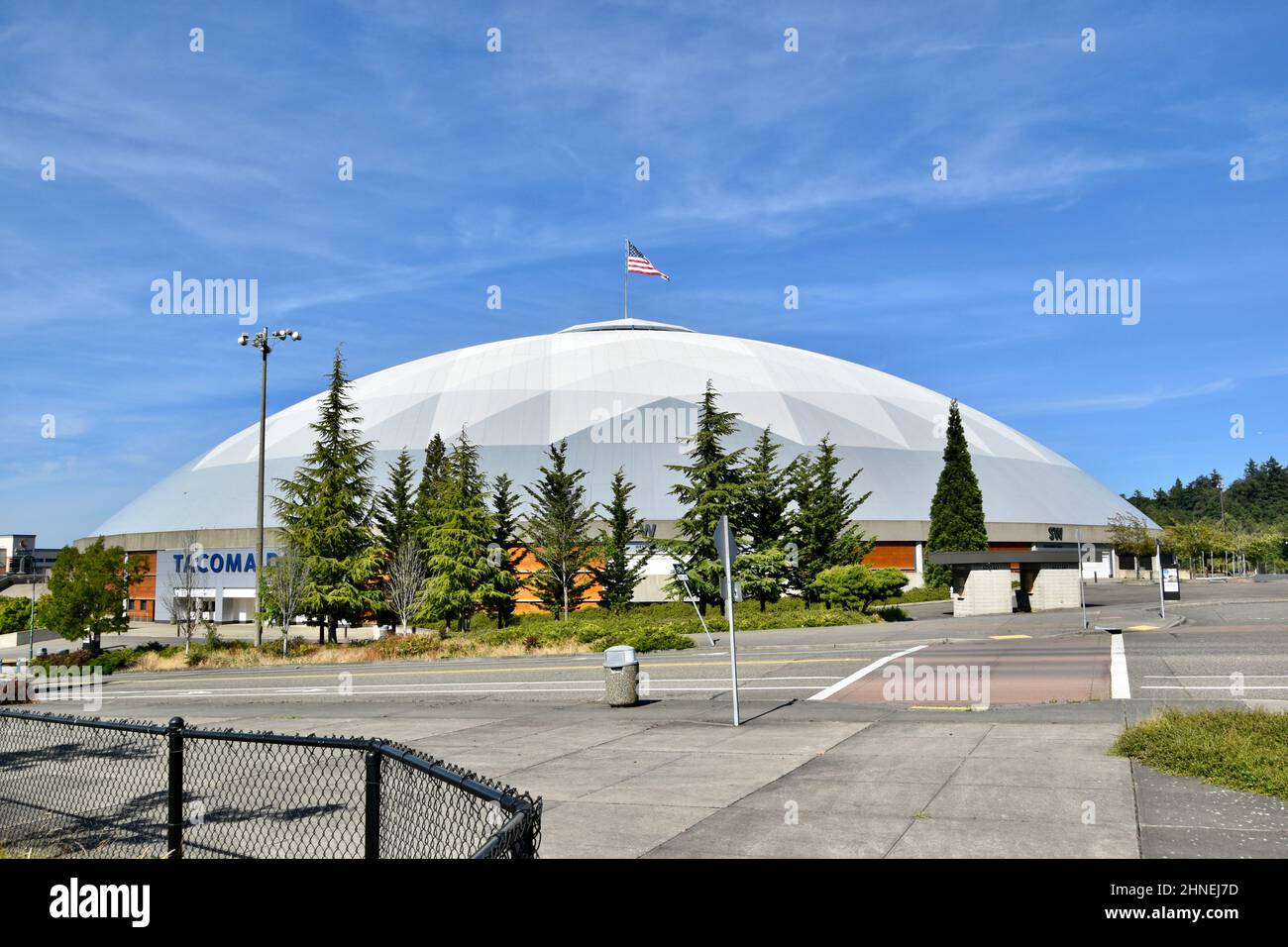 Views around downtown Tacoma, Washington featuring the Museum of Glass ...