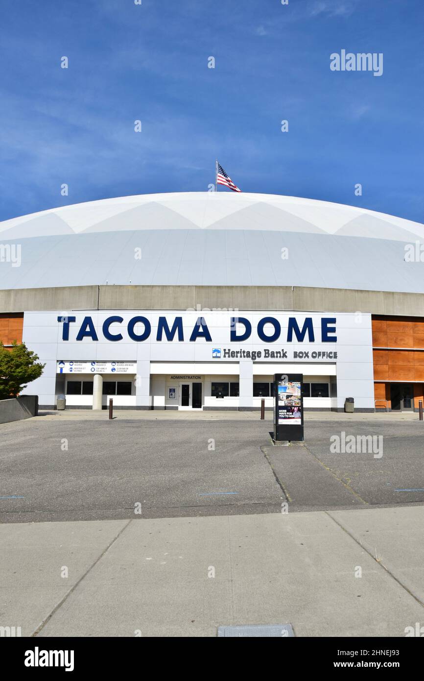 Views around downtown Tacoma, Washington featuring the Museum of Glass ...