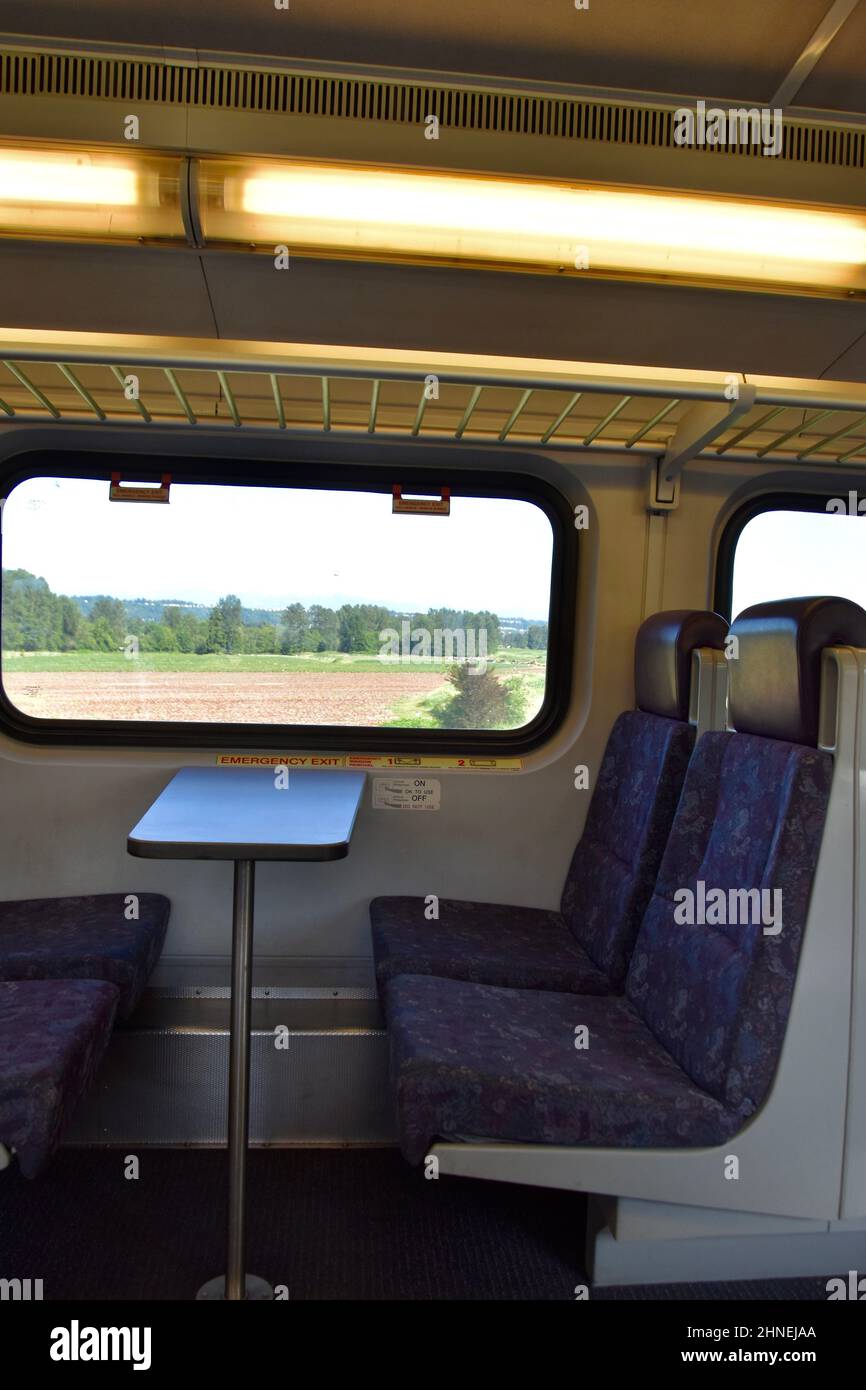 The Seattle Sounder commuter rail train connecting Tacoma and Everett ...