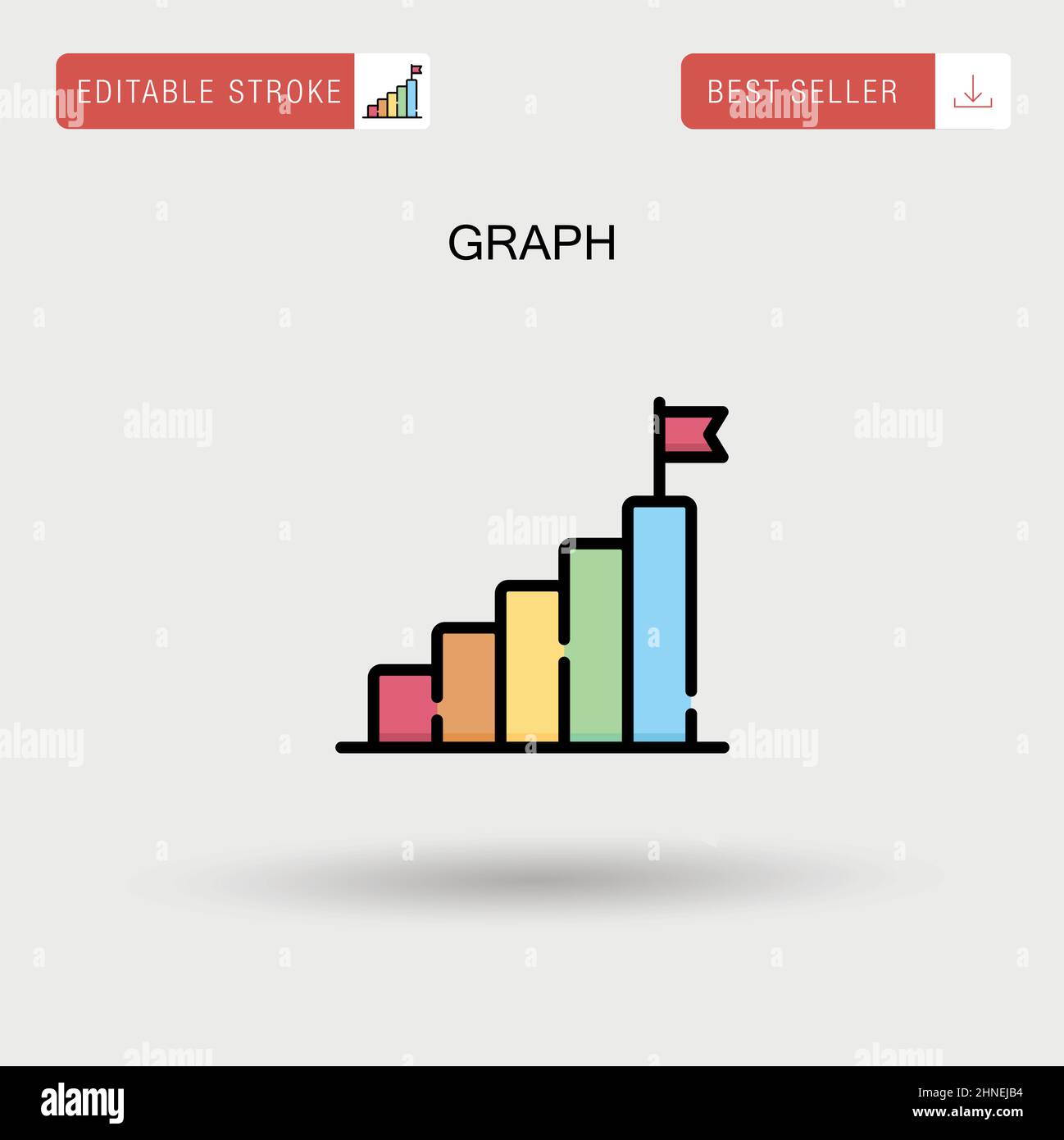 Graph Simple vector icon Stock Vector Image & Art - Alamy