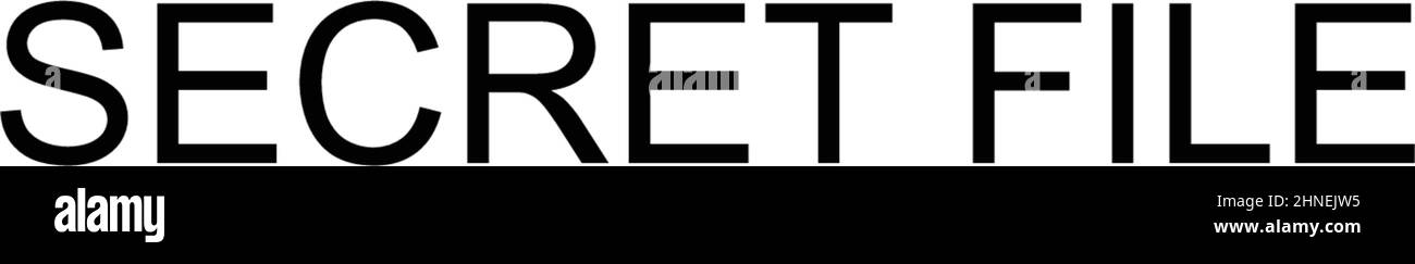 Secret file Simple vector icon. Illustration symbol design template for ...