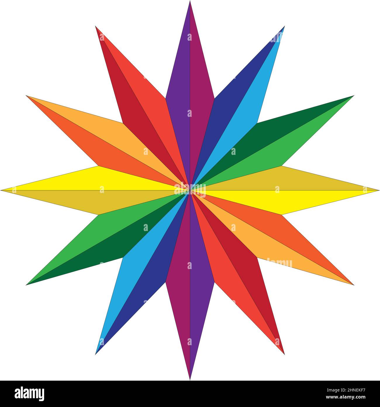 12 Pointed Star Clipart