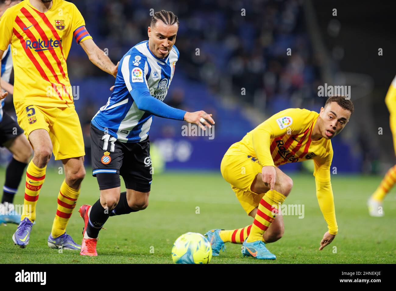 BARCELONA - FEB 13: RDT Raul De Tomas in action during the La Liga ...