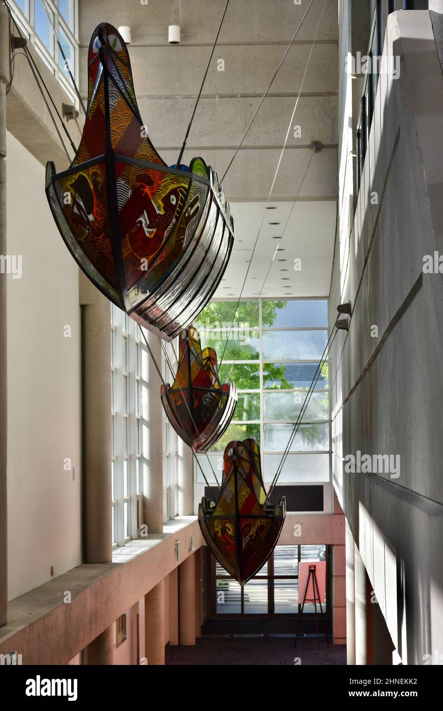 Views around downtown Tacoma, Washington featuring the Museum of Glass ...