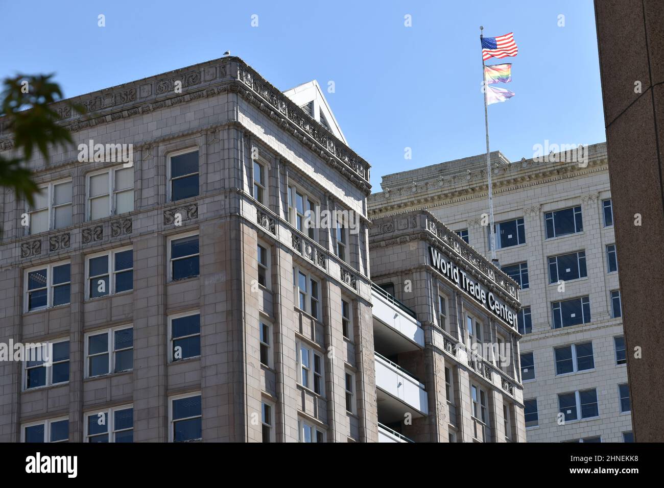 Views around downtown Tacoma, Washington featuring the Museum of Glass ...