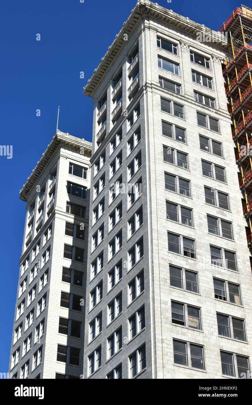 Views around downtown Tacoma, Washington featuring the Museum of Glass ...