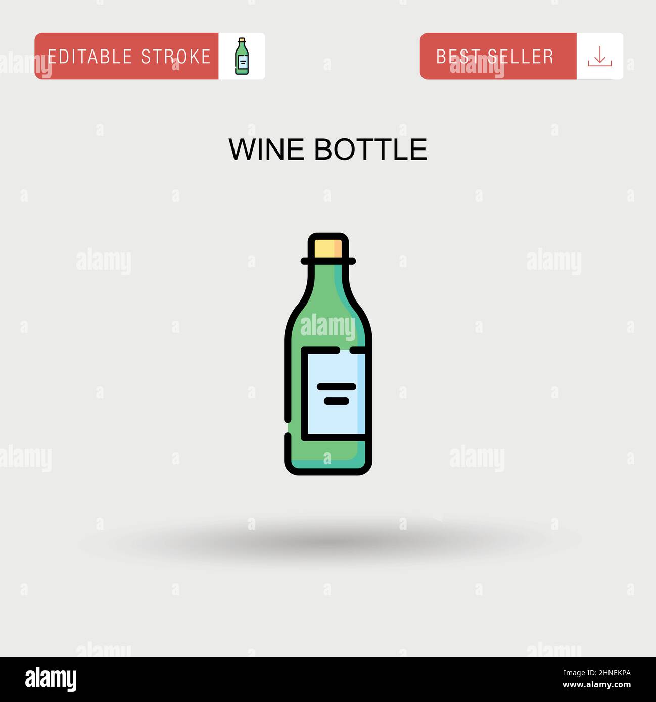 Wine bottle label white Stock Vector Images - Alamy