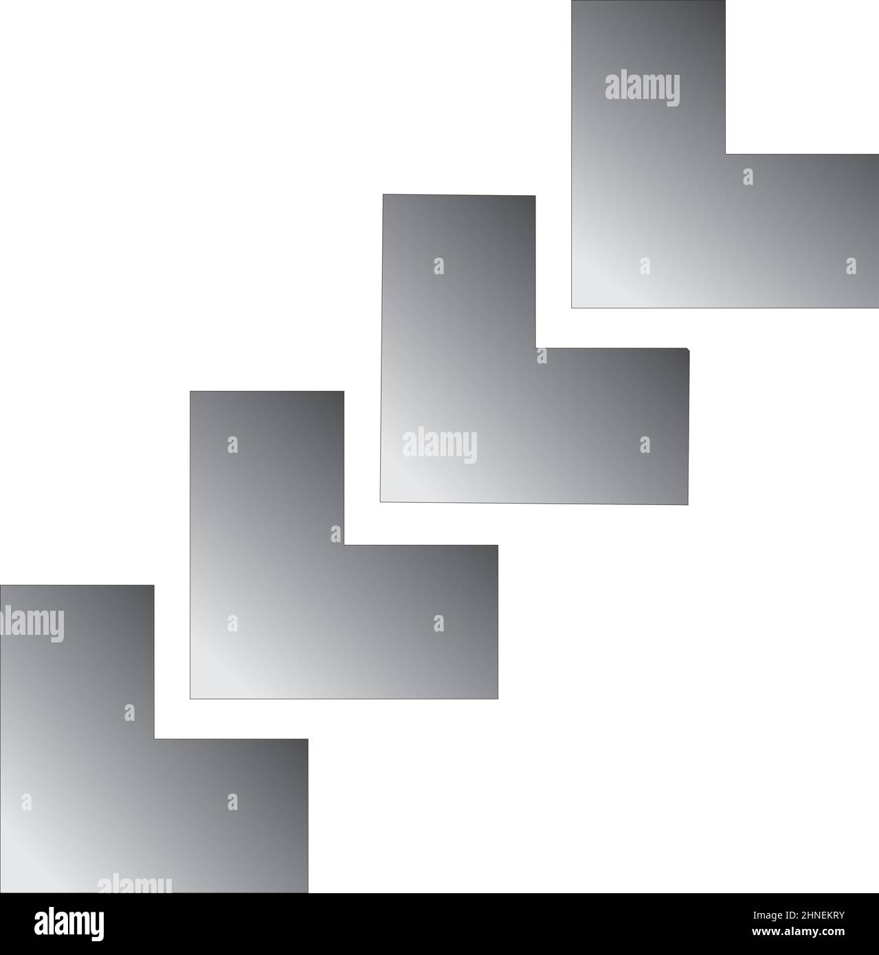 Vector graphics of four objects resulting from combining and ...