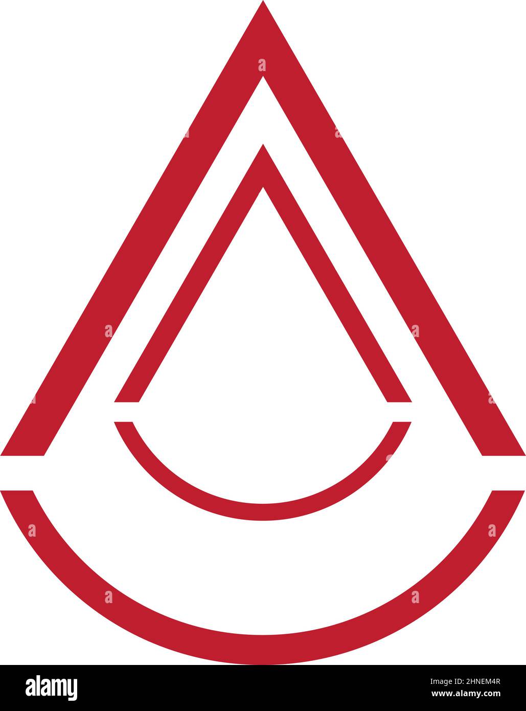 Vector graphics of red color, created as a result of the ...