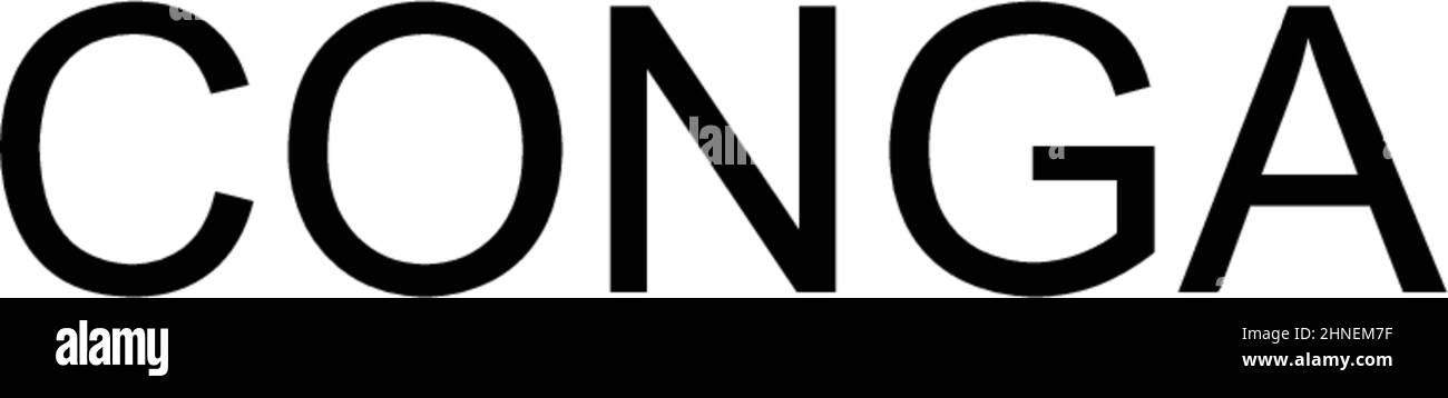 Congas design logo Black and White Stock Photos & Images - Alamy