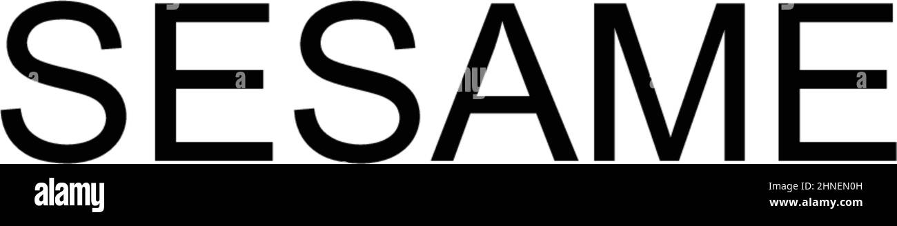 Sesame Simple vector icon. Illustration symbol design template for web ...