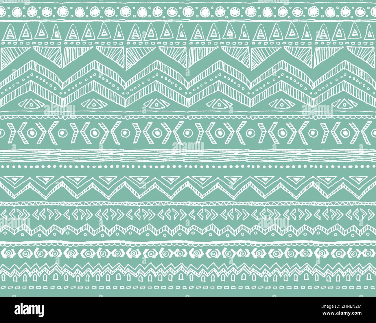 Mint Green Tribal Pattern