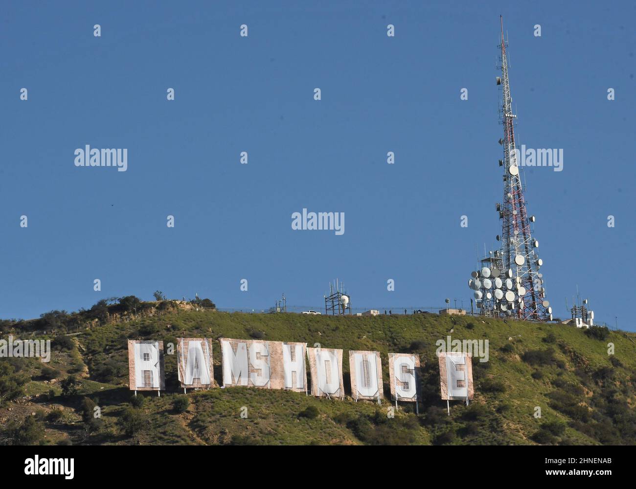 Los Angeles, USA. 16th Feb, 2022. The Iconic Hollywood sign replaced ...