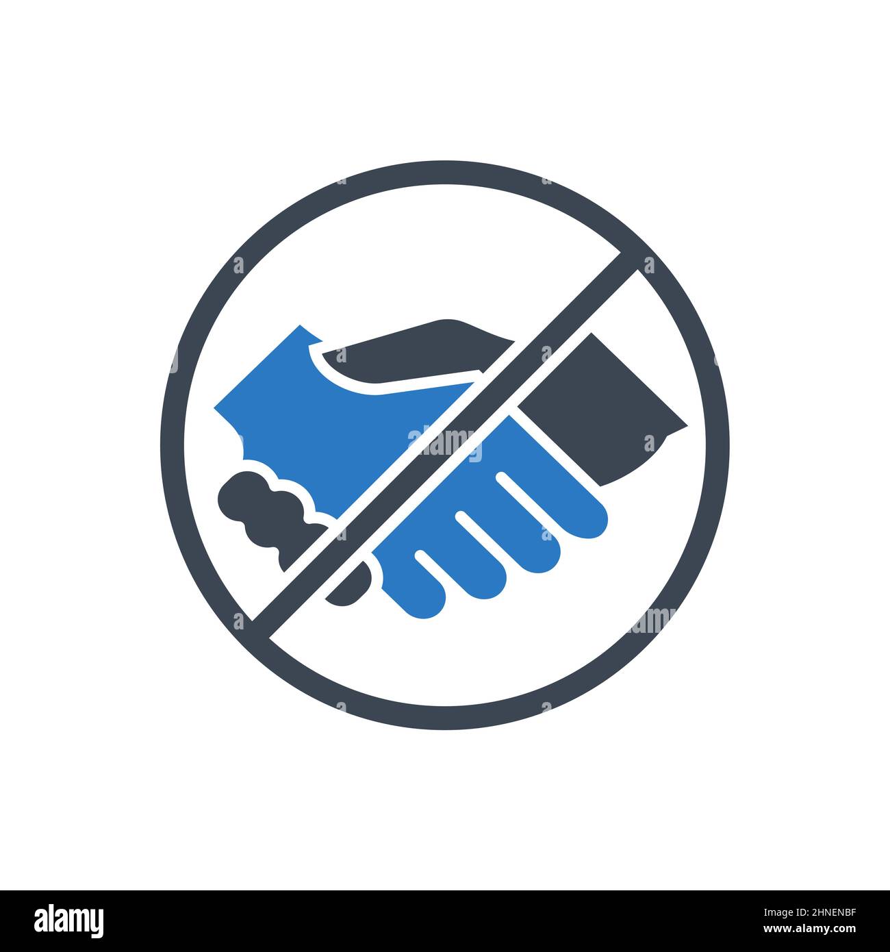 Avoid contact pictogram Stock Vector Images - Alamy