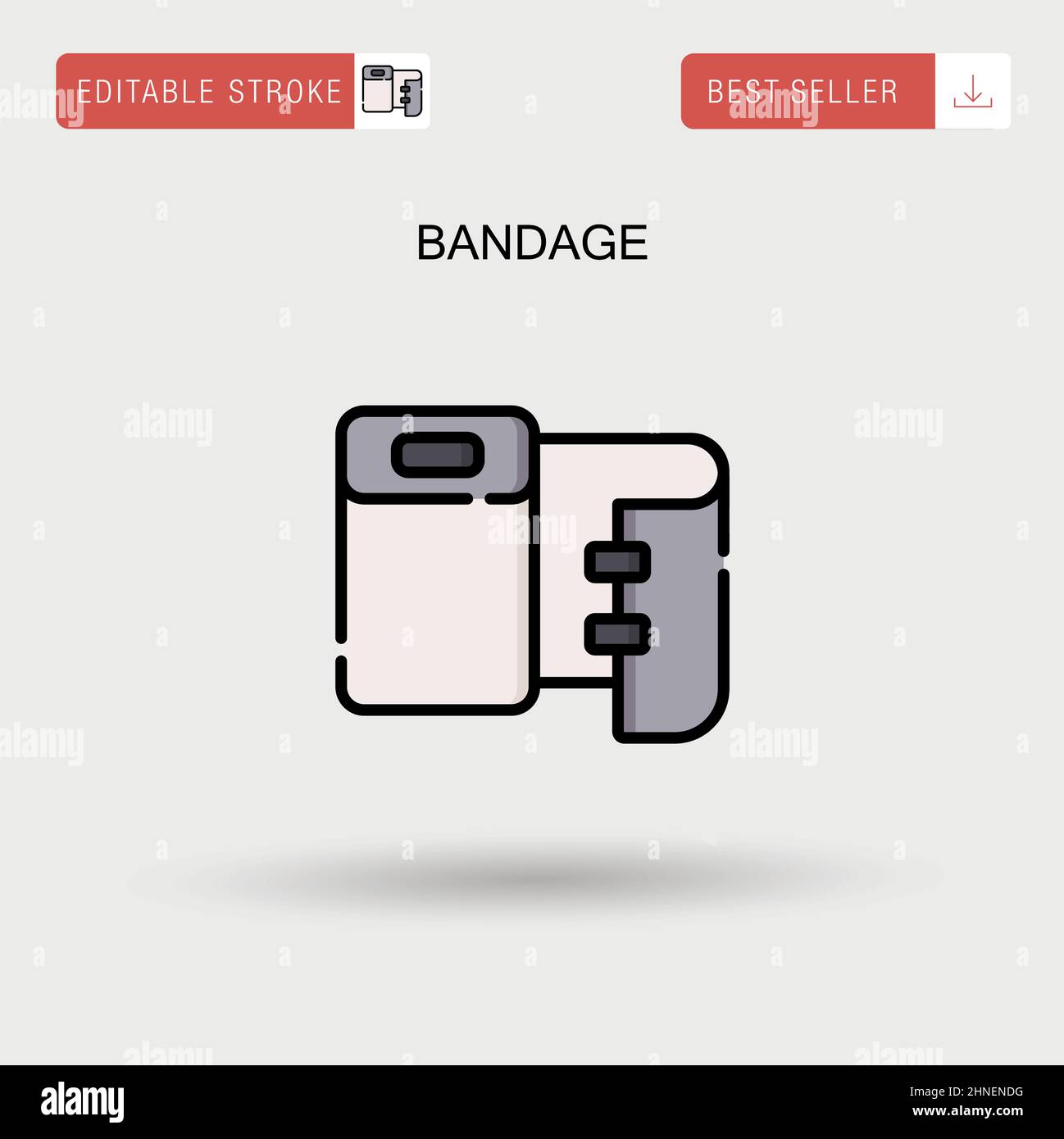 Knee injury bandage Stock Vector Images - Alamy