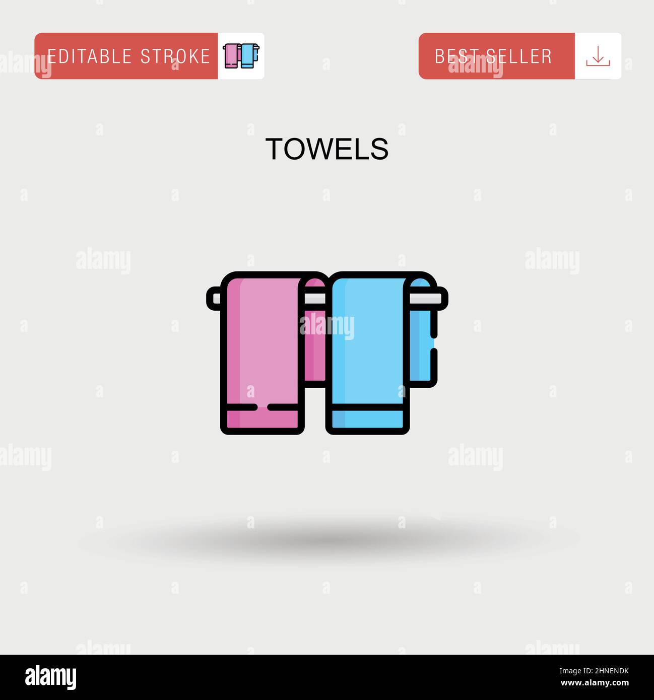 Clean towels Stock Vector Images - Alamy