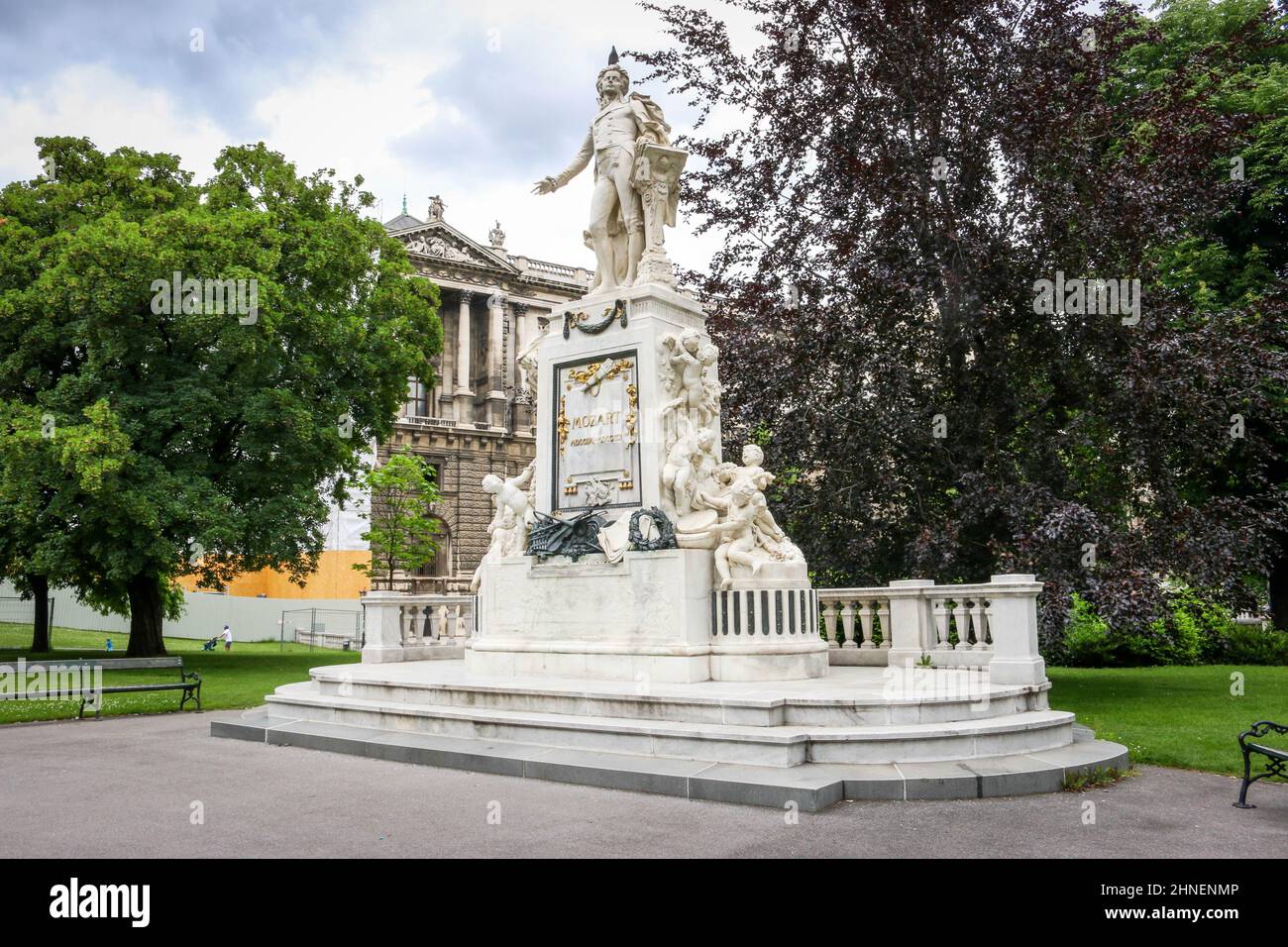 The Mozart Monument in Vienna, Austria Stock Photo - Alamy