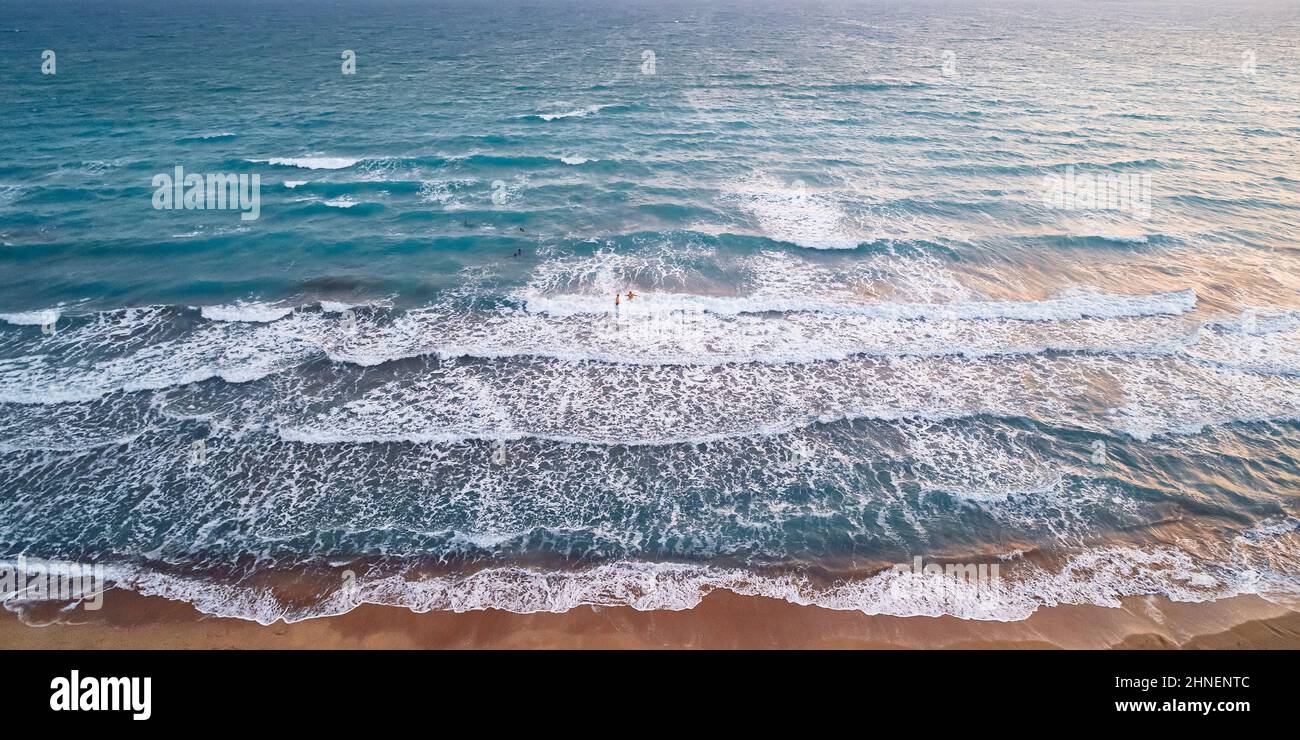 Aerial sea shoreline sandy beach hi-res stock photography and images ...