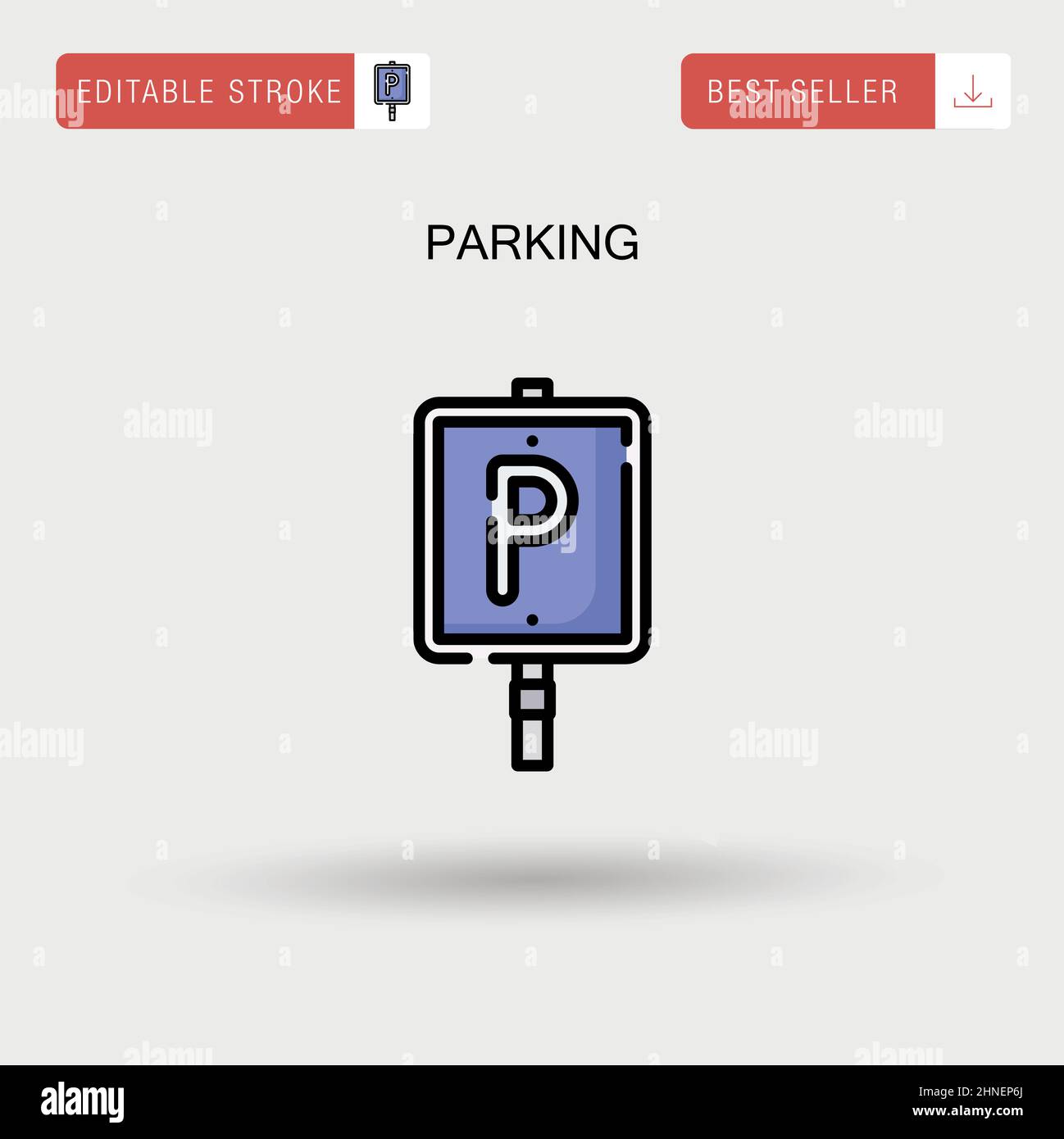 Parking Simple vector icon Stock Vector Image & Art - Alamy